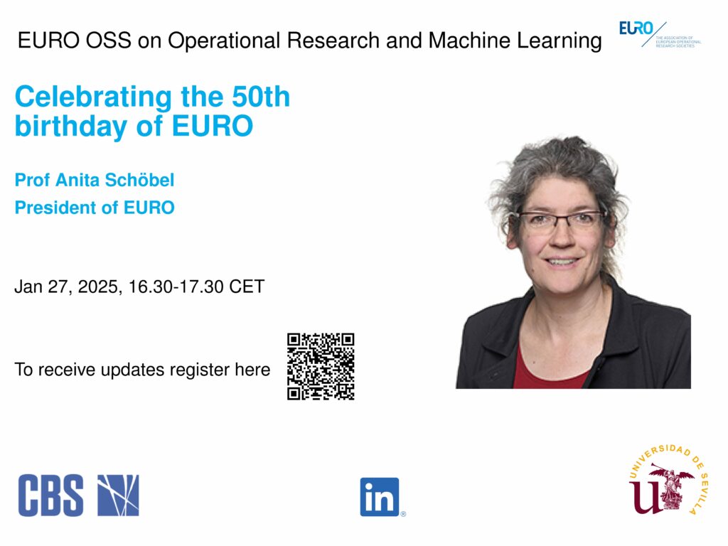 EURO Online Seminar Series on Operational Research and Machine Learning